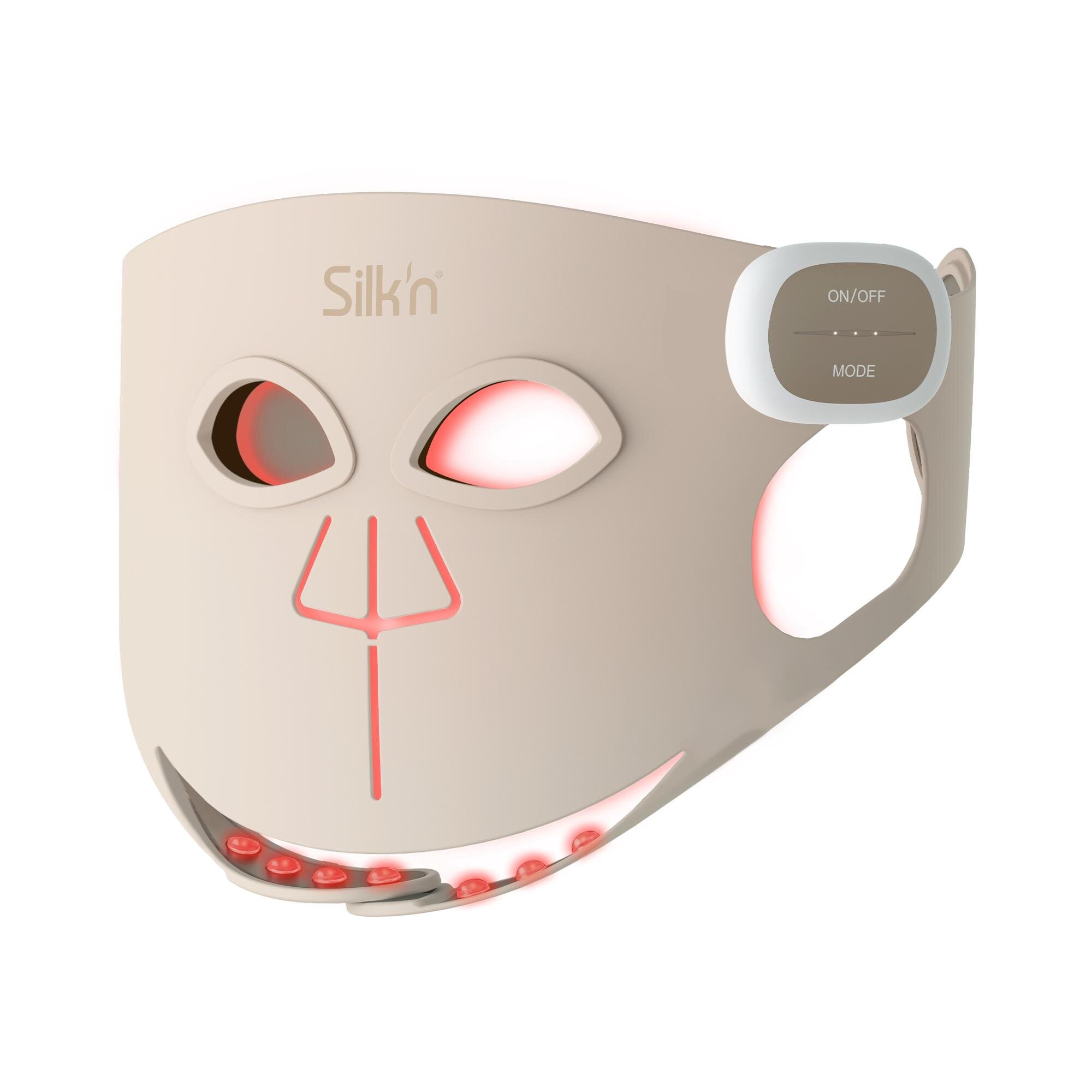 Wireless facial rejuvenation LED mask with 7 light modes Silk'n Face ...